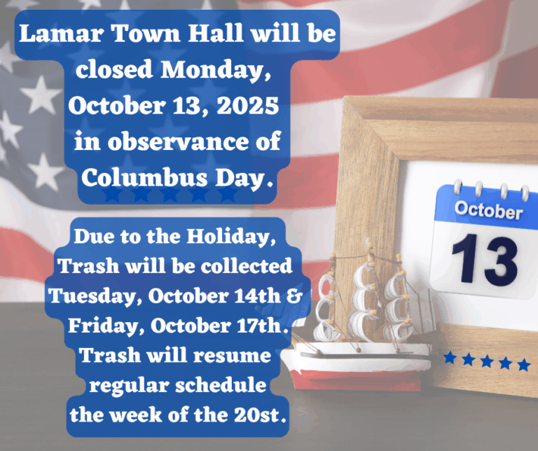 Welcome to The Town of Lamar- Lamar, South Carolina